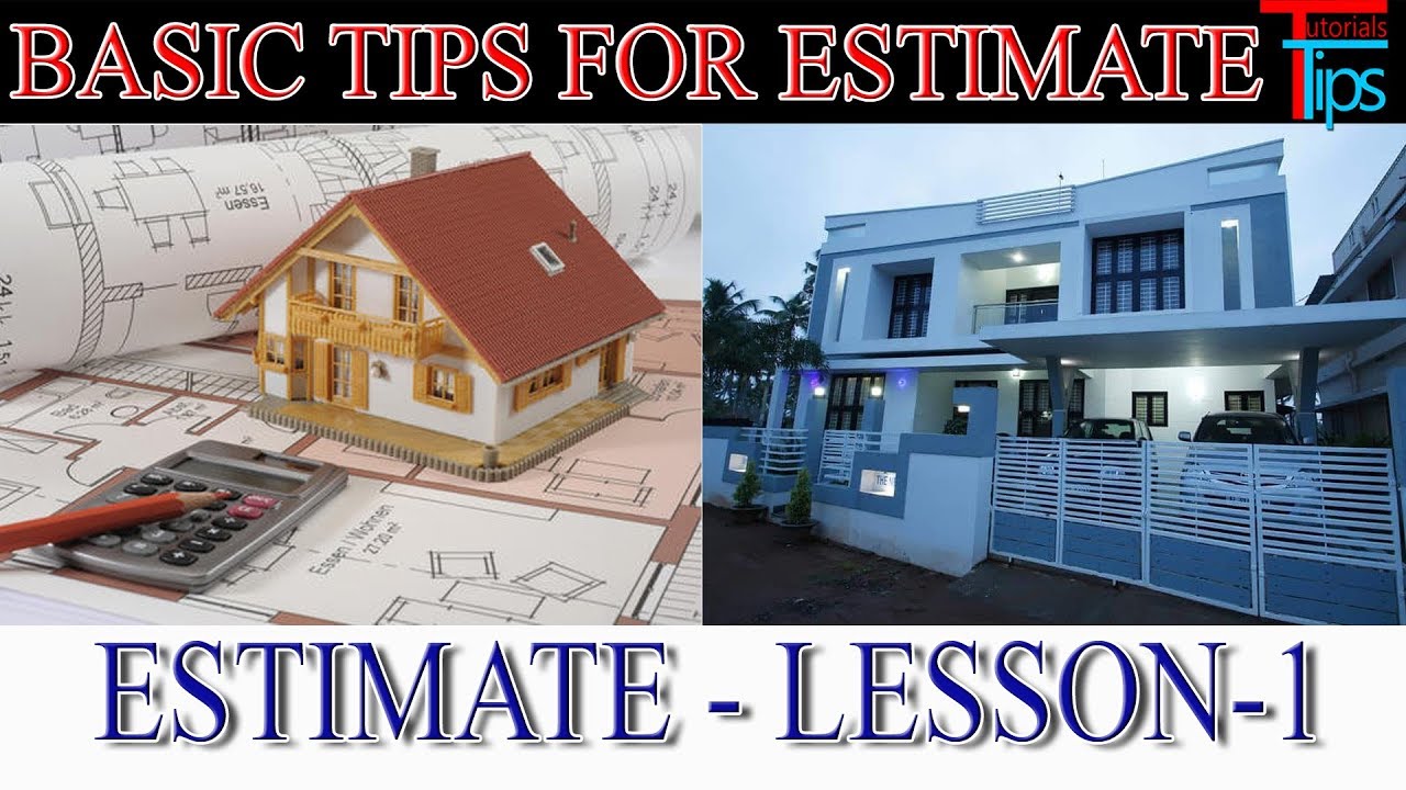 Basic tips for estimate and costing lesson -1 | Estimate series - YouTube