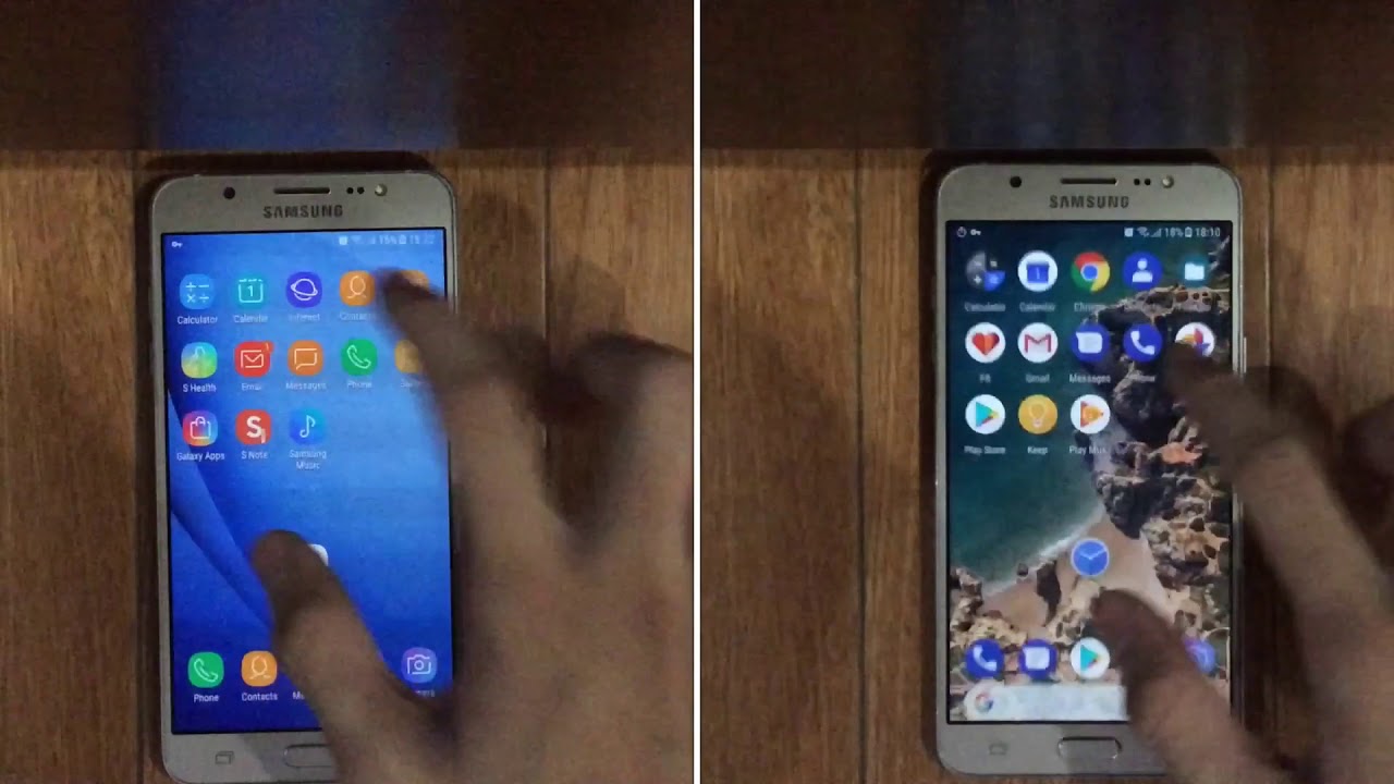 Google Stock Apps vs Samsung Stock Apps Speedtest Comparison - YouTube