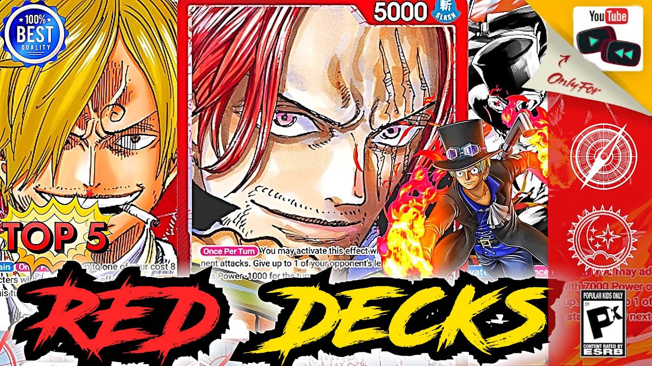 The Top 5 BEST Red Decks For The OP09 Meta Are Here ️‍🔥 | One Piece ...