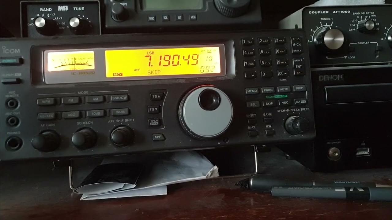 My icom IC-R8500 Communications receiver. - YouTube