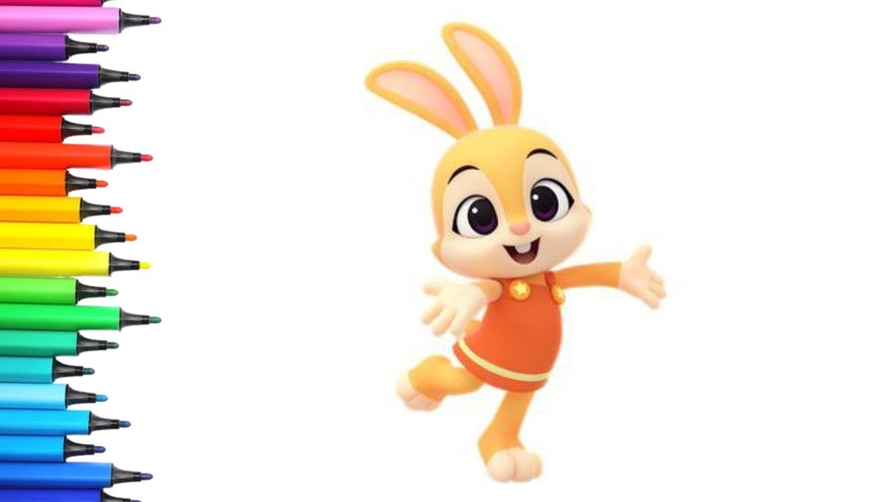 Pinkfong Jeni Drawing, Painting & Coloring For Kids and Toddlers_ Child ...