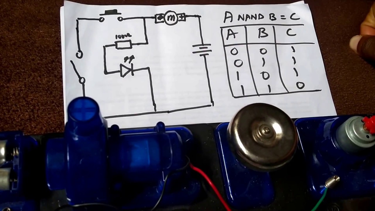 "NAND Gate" circuit for LED | Experiment 23 | Tronex 100+ Circuit ...