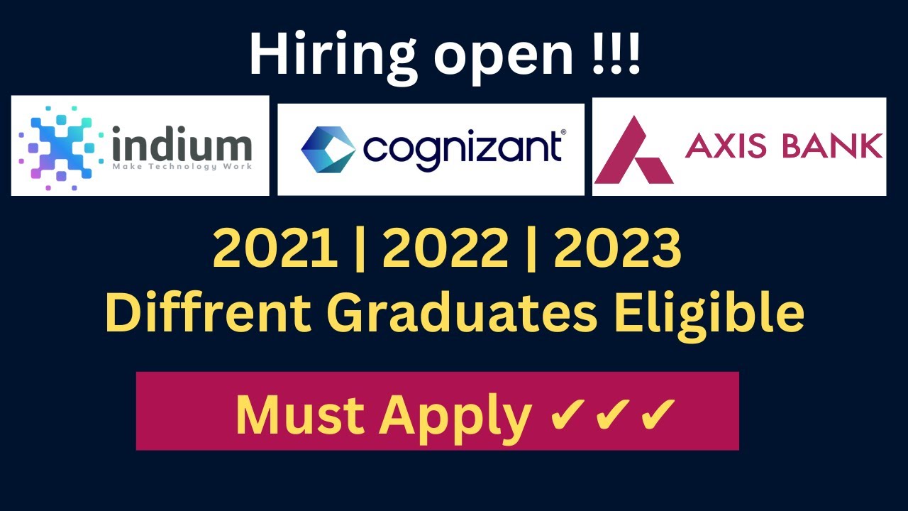 Off Campus Job Opportunity | off campus drive for 2022 batch | latest ...