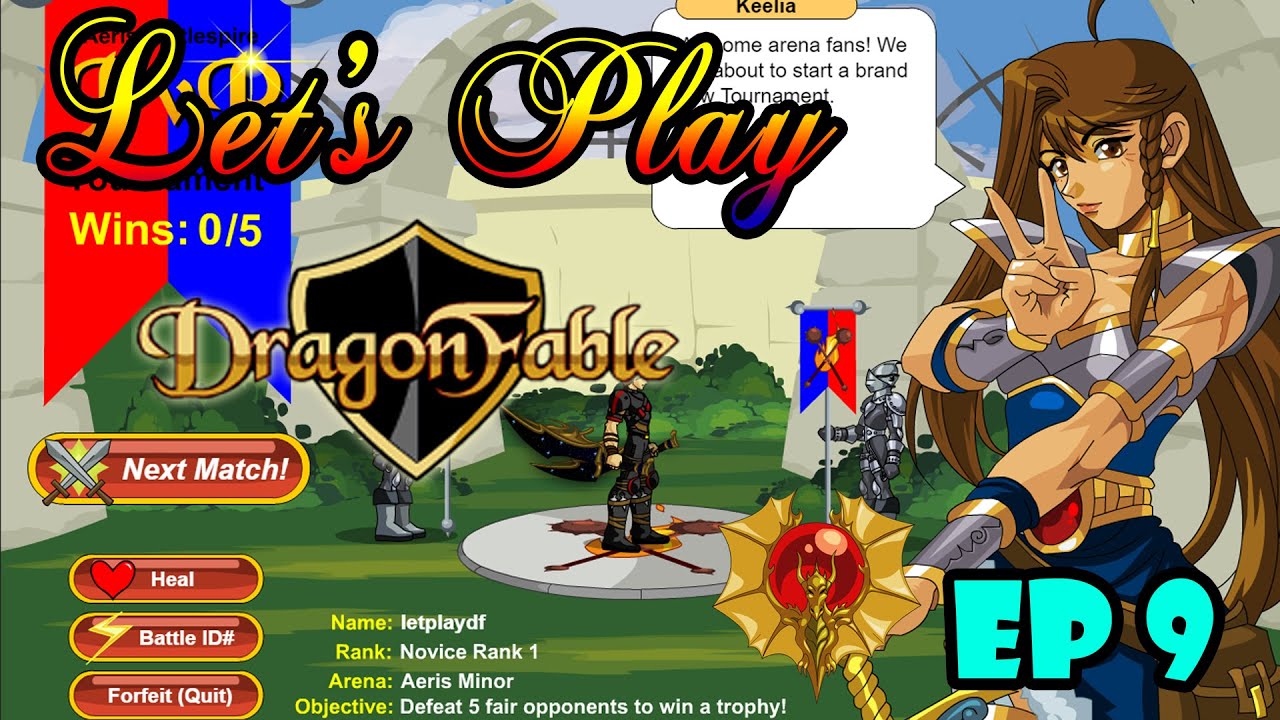 Let's Play DragonFable Ep 9 - Aeris PvP, Old Wars & Haunted House - YouTube