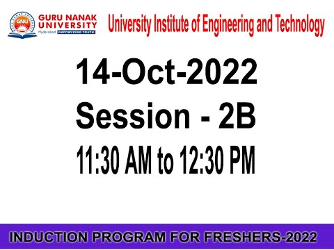 Induction Programm 14-Oct-2022 Session 2B - YouTube