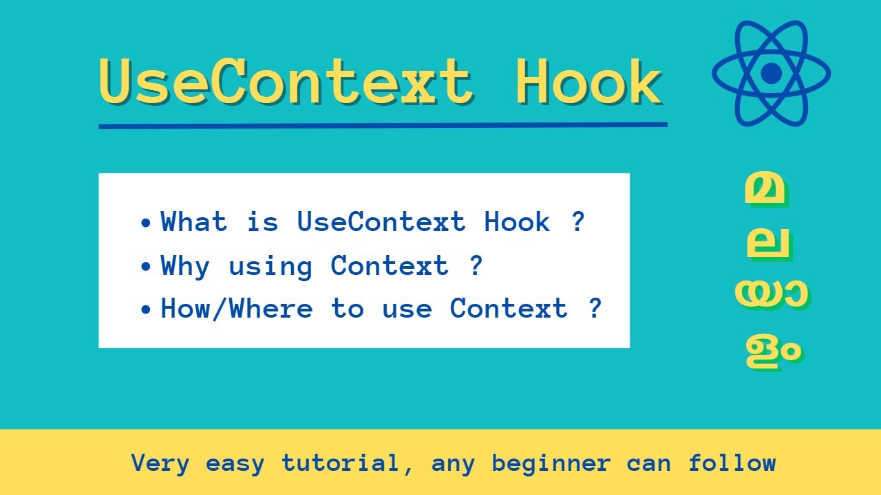 Usecontext Hook In Detail React Js Very Easy Tutorial For Beginners Malayalam Jsx 2453