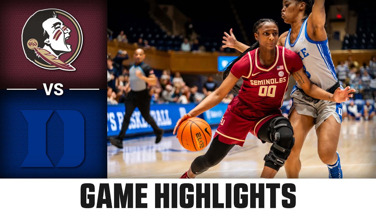 Florida State vs. Duke Game Highlights | 2023-24 ACC Women’s Basketball ...