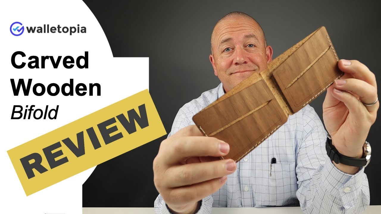Carved walnut wood wallet brings sustainability to your pocket! - YouTube