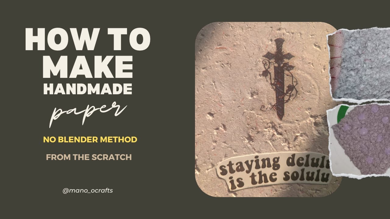 DIY Handmade Paper | How to Make Paper Without Blender & Deckle | Easy Recycled Washi Paper ...