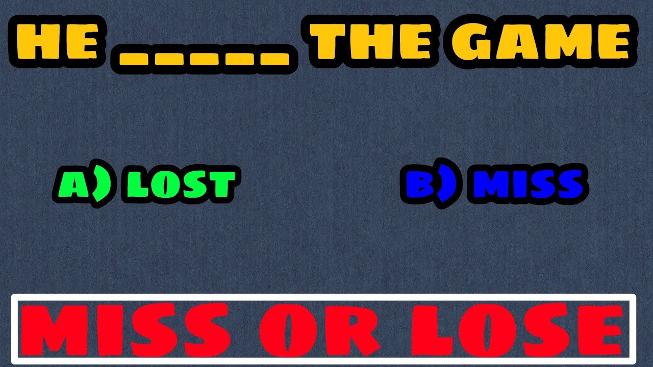 Grammar quiz | Test Lose or Miss? How good is YOUR grammar? - YouTube