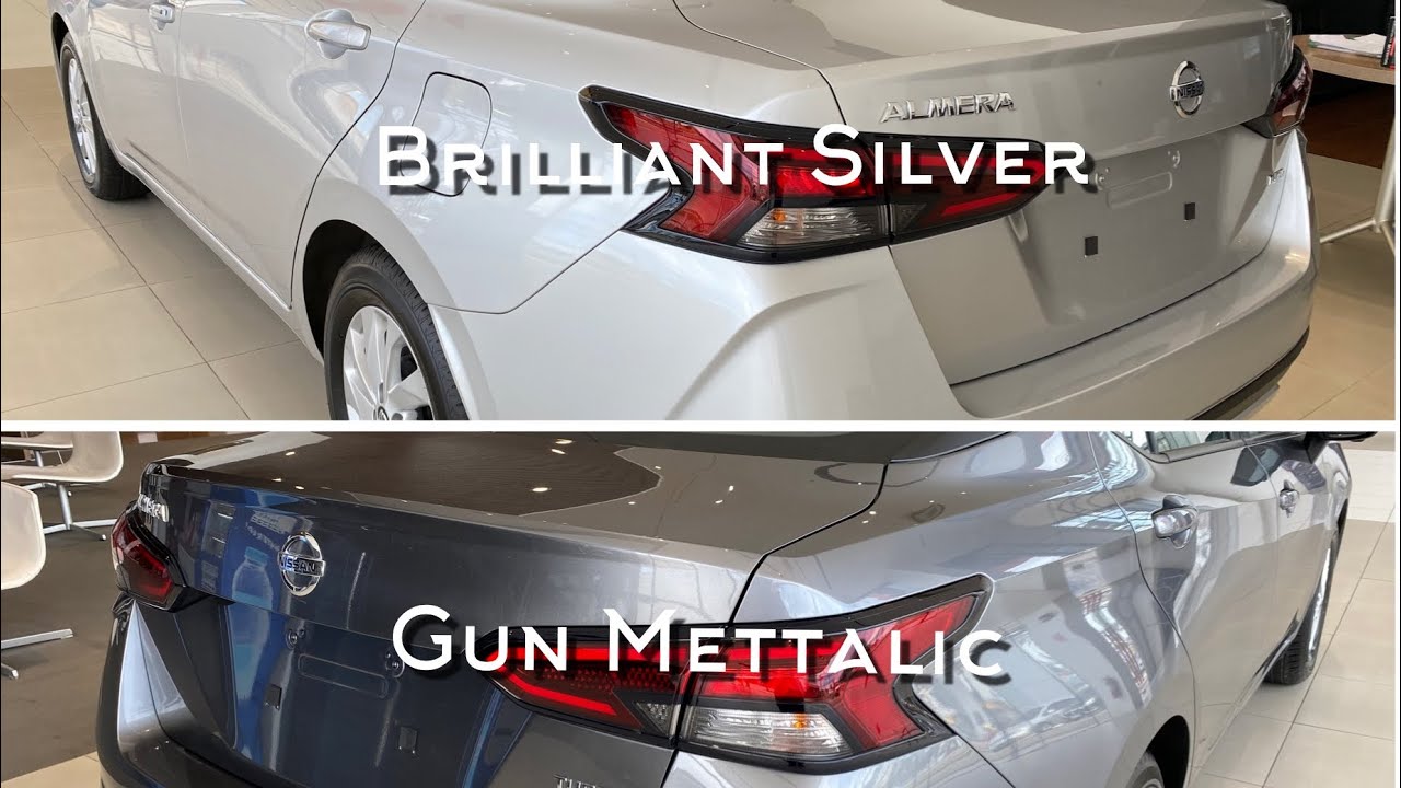 Color Comparison | Nissan Almera 1.0L VE Turbo | Brilliant Silver and ...