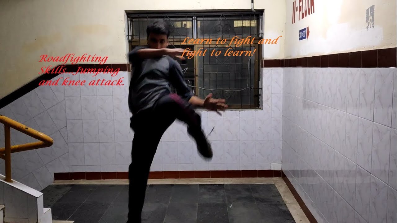 Jump & Knee Combination To Attack| English - YouTube