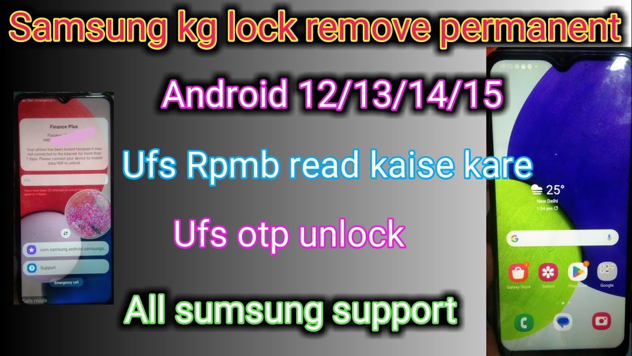 Samsung kg lock remove permanent |ufs chip rpmb read kaise kare | ufs chip otp unlock |ufs dump ...