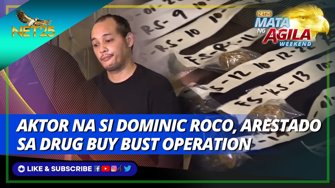 Aktor na si Dominic Roco, arestado sa drug buy bust operation - YouTube