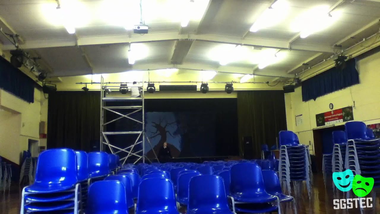 Timelapse | A.S Drama Lighting De-Rig | Saint George's C of E - YouTube