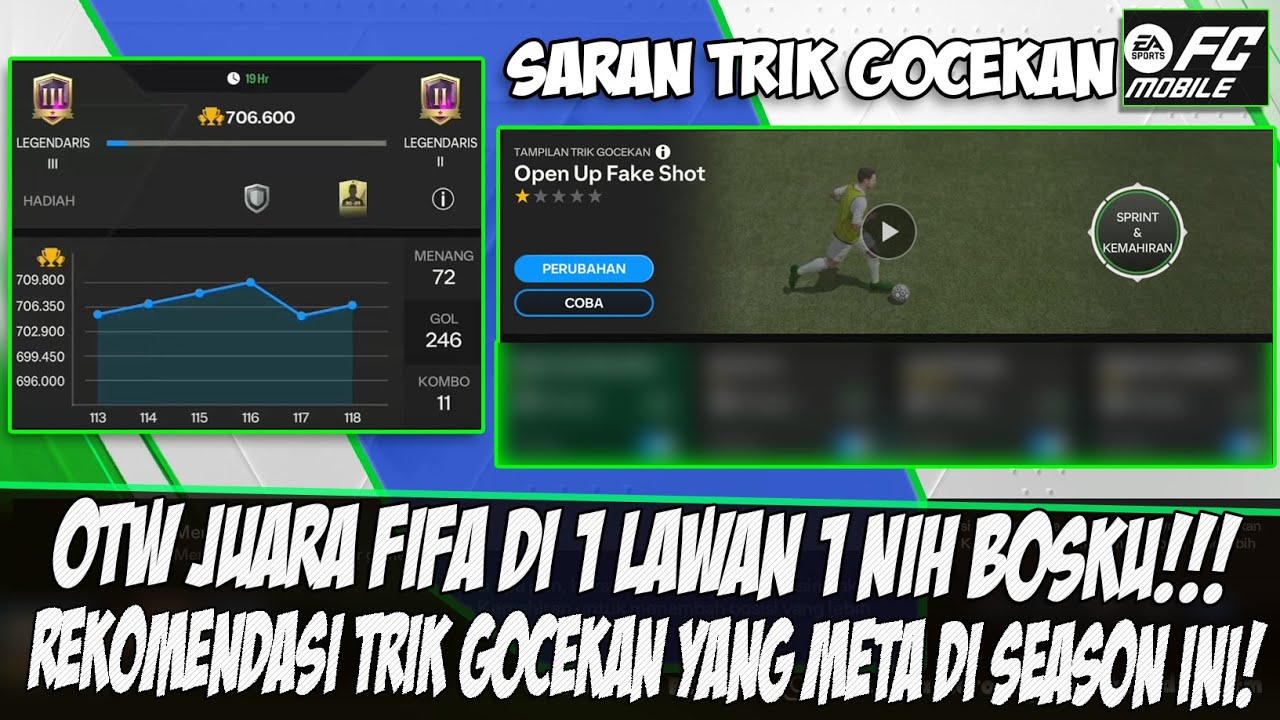 📌OTW JUARA FC NIH!! REKOMENDASI TRIK GOCEKAN YANG META DI EA SPORTS FC ...