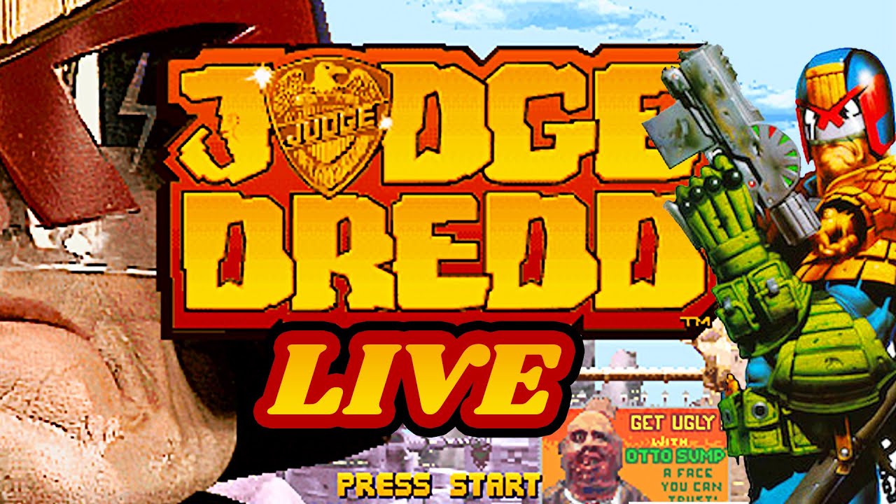 Judge Dredd (Arcade, 1993) - Retroconsole Live Stream - YouTube