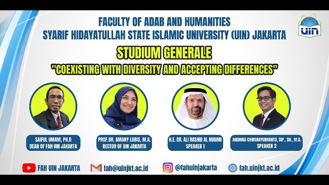 Studium Generale "Coexisting with Diversity and Accepting Differences ...