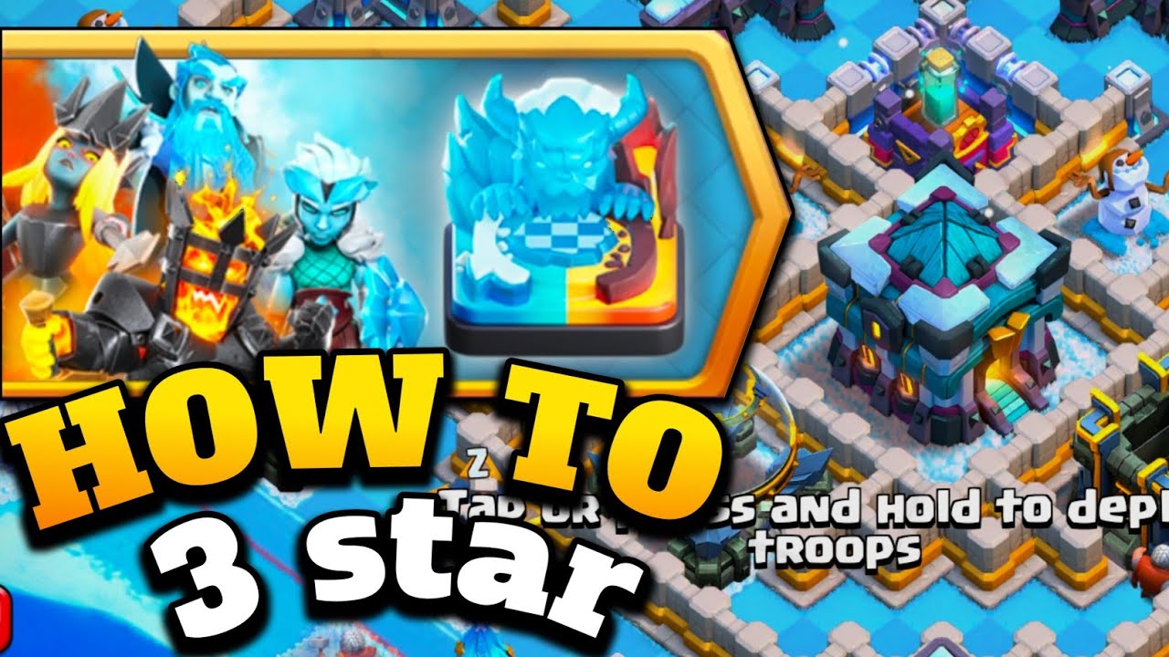 How To 3 Star ICE JOB Challenge | Coc new event attack | Clash of clans ...