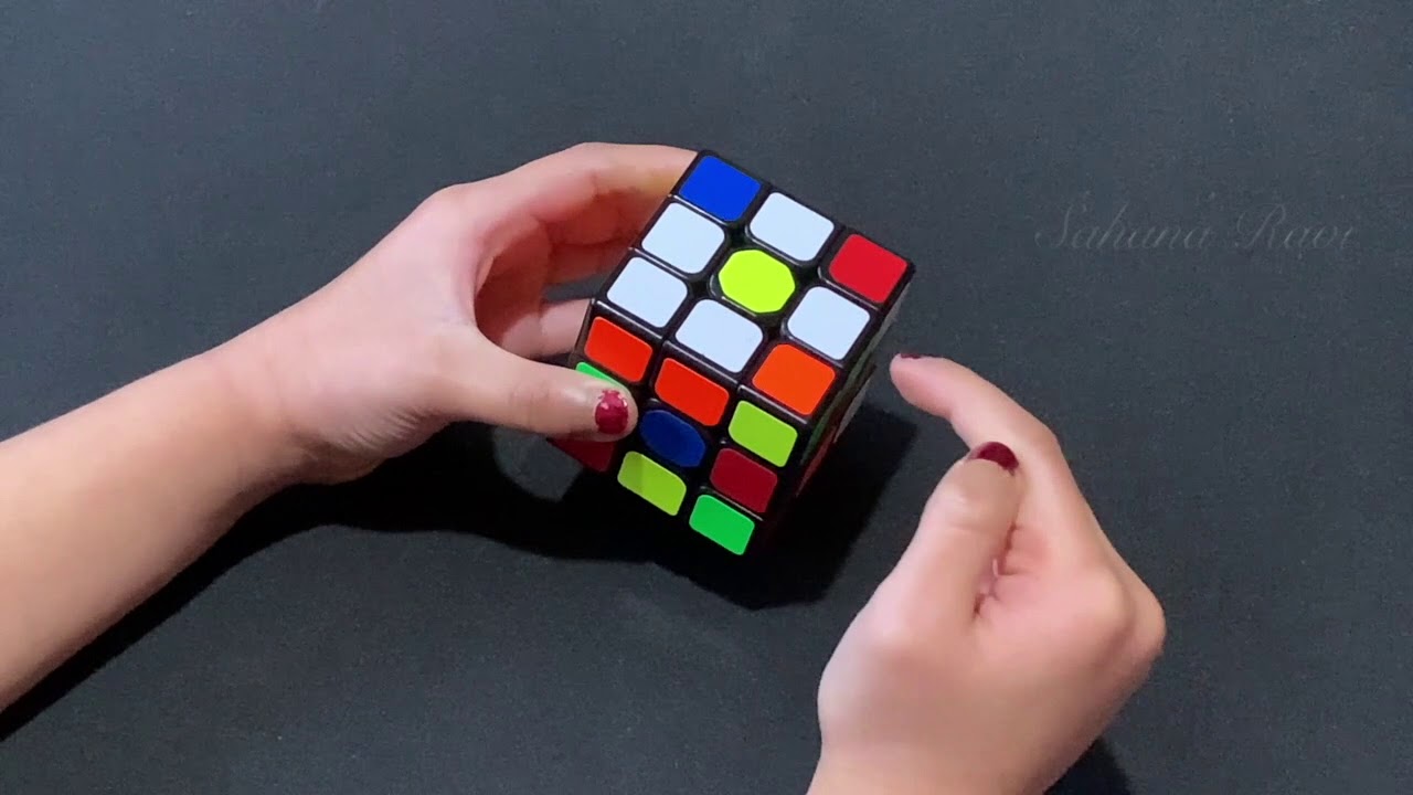 How to solve a Rubik's cube | Make a White Cross | Step 2 of 8 | Easy ...