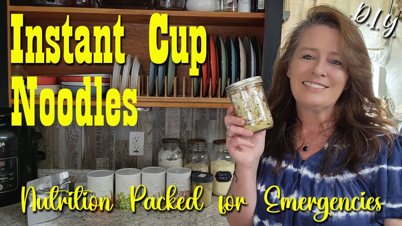 DIY Instant Cup Noodles ~ Make Your Own Emergency Meals - YouTube