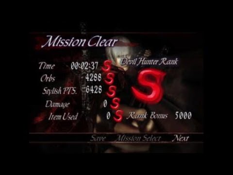 Devil May Cry 3 HD Mission 1 DMD SS Rank - YouTube