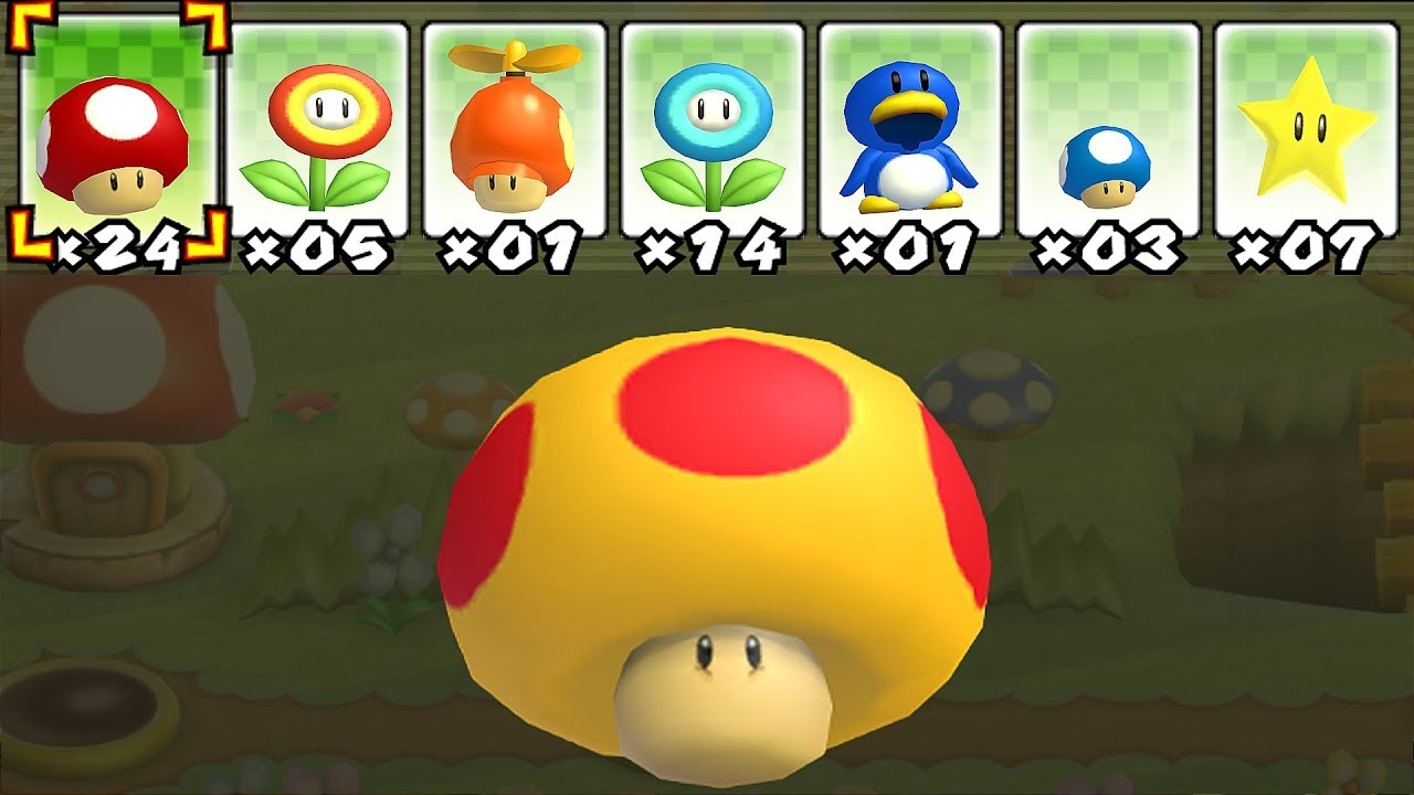 What happens when a Mega Mushroom uses Mario's Power-Ups? (HD) - YouTube