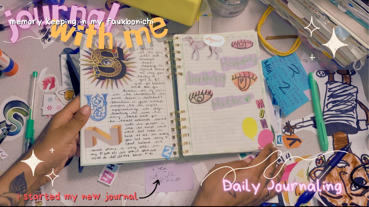 JOURNAL WITH ME📓daily journaling process A few days in my creative ...