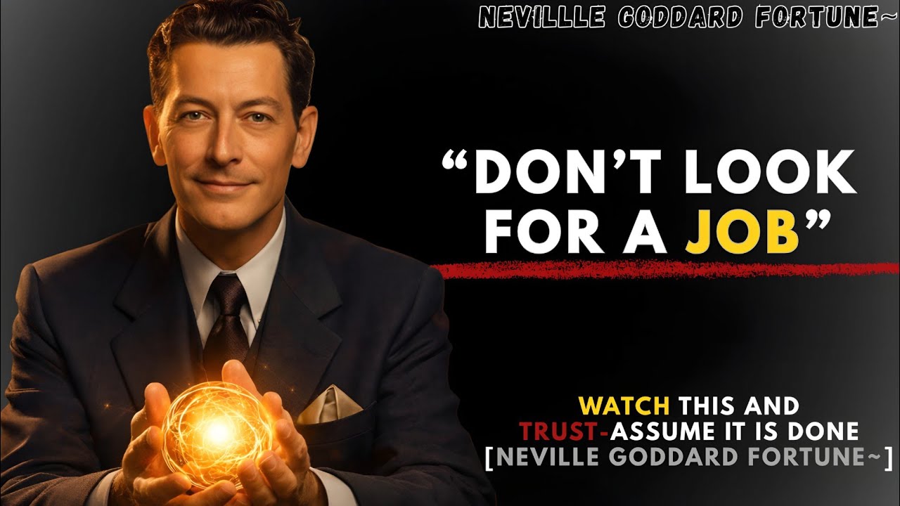 Neville Goddard | Don’t Look For A Job - YouTube