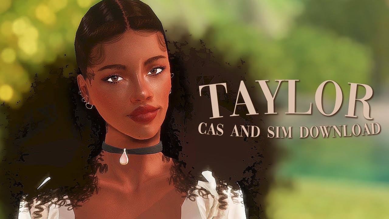 taylor // sims 3 create a sim + cc - YouTube