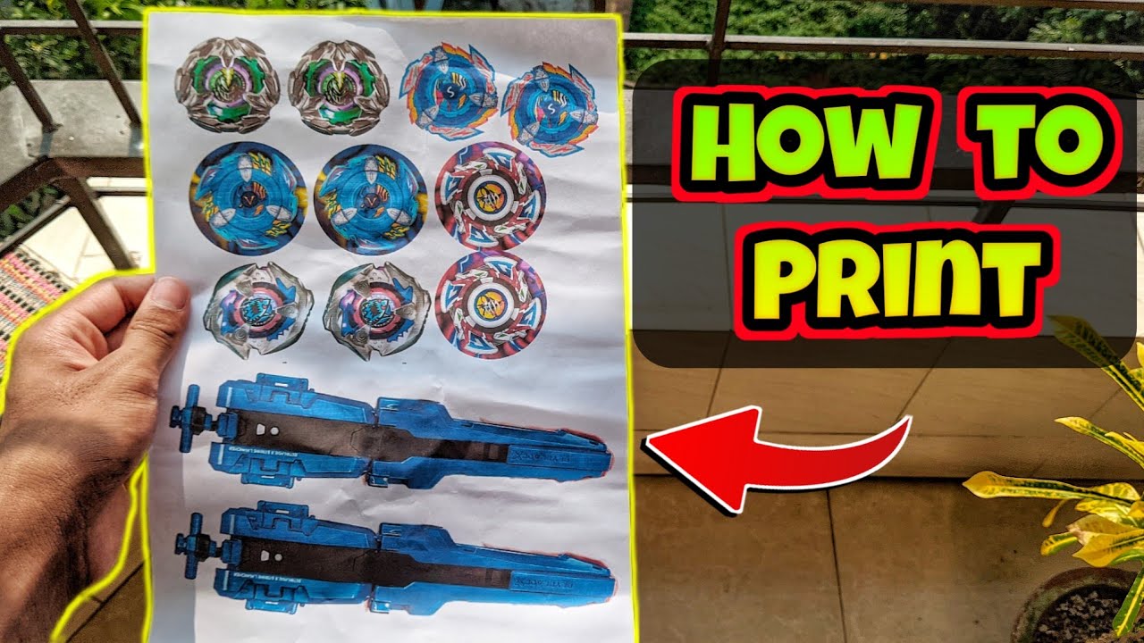 How I Print Beyblades In ACCURATE Size For Cardboard Beyblades🤔 - YouTube