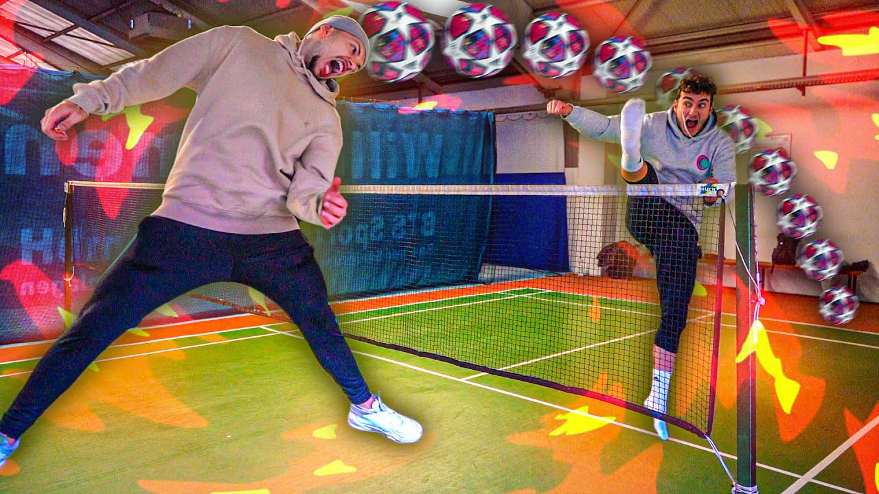 1 VS 1 FUßBALL BADMINTON CHALLENGE! - YouTube