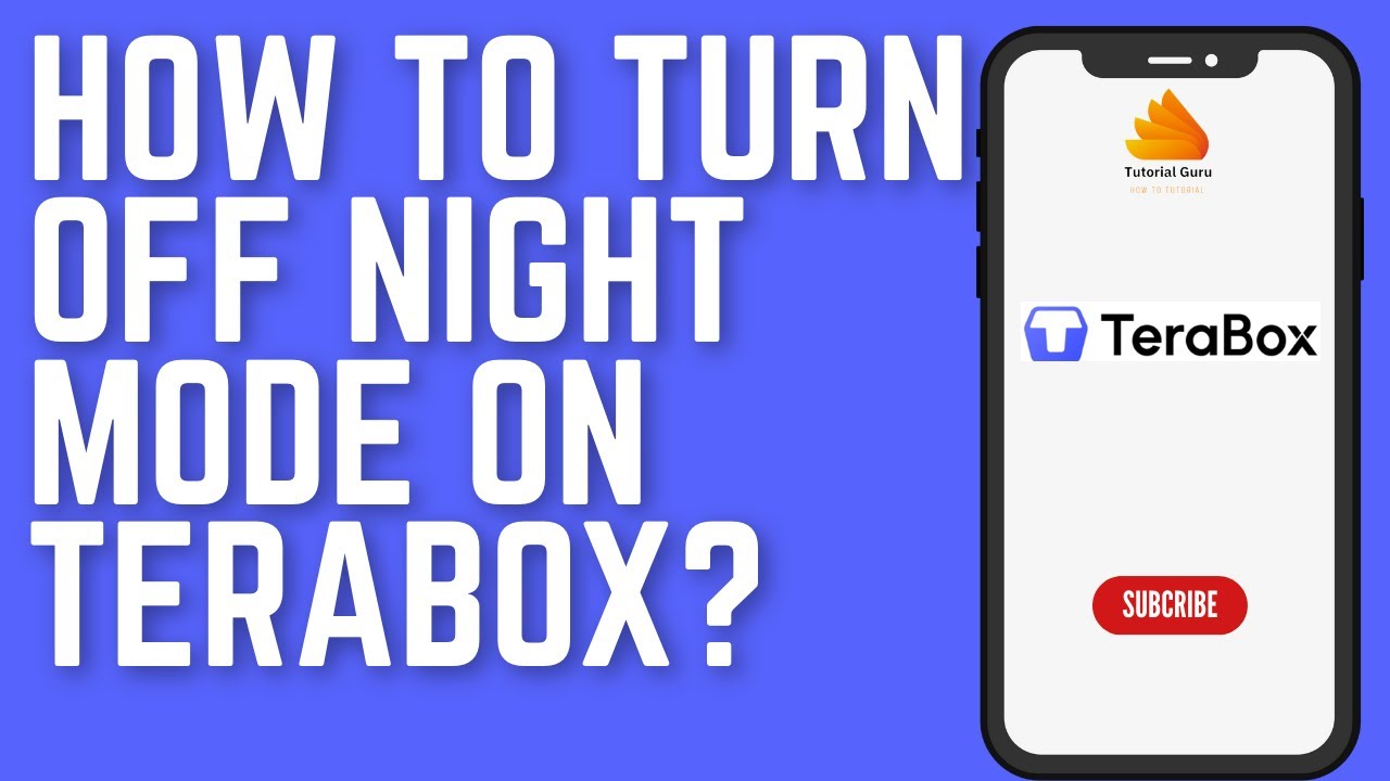 How to Turn Off Night Mode on Terabox? - YouTube