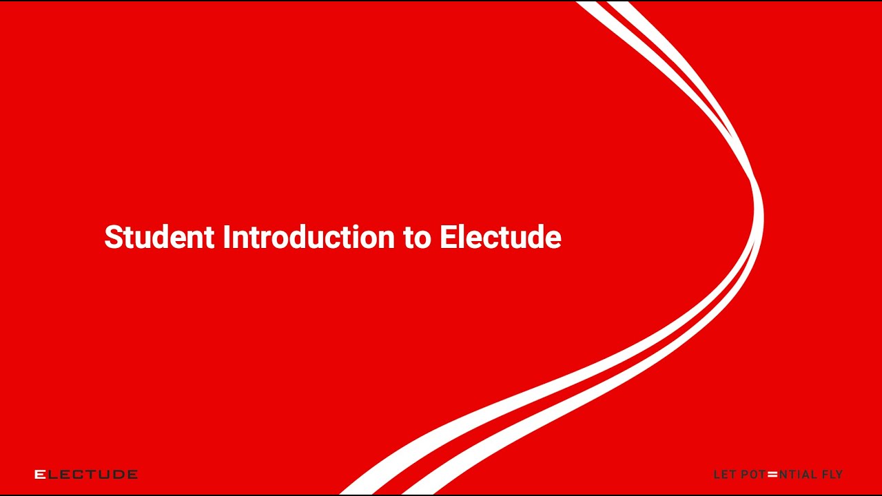 Student introduction to Electude. - YouTube