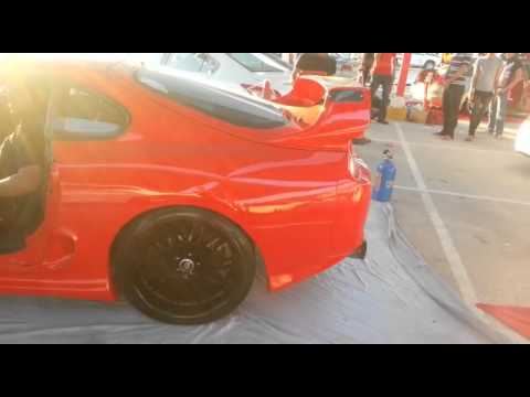 700 HP// toyota supra MK4 - back fire - YouTube