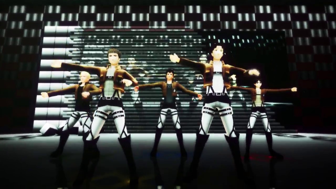 【Attack on MMD】Chambara Johnny【Eren/Bertolt/Reiner/Marco/Jean ...