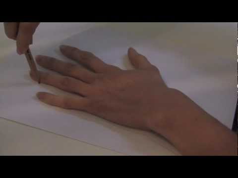 ASMR Tracing my Hand on Paper - YouTube