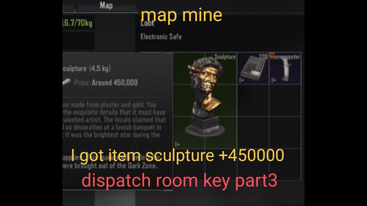 Dispatch room key part 3 map mine . got god item of safe #Arenabreakout ...