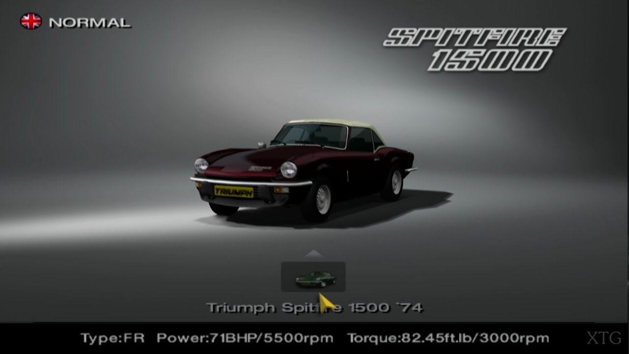 Gran Turismo 4 - Triumph Car List PS2 Gameplay HD - YouTube