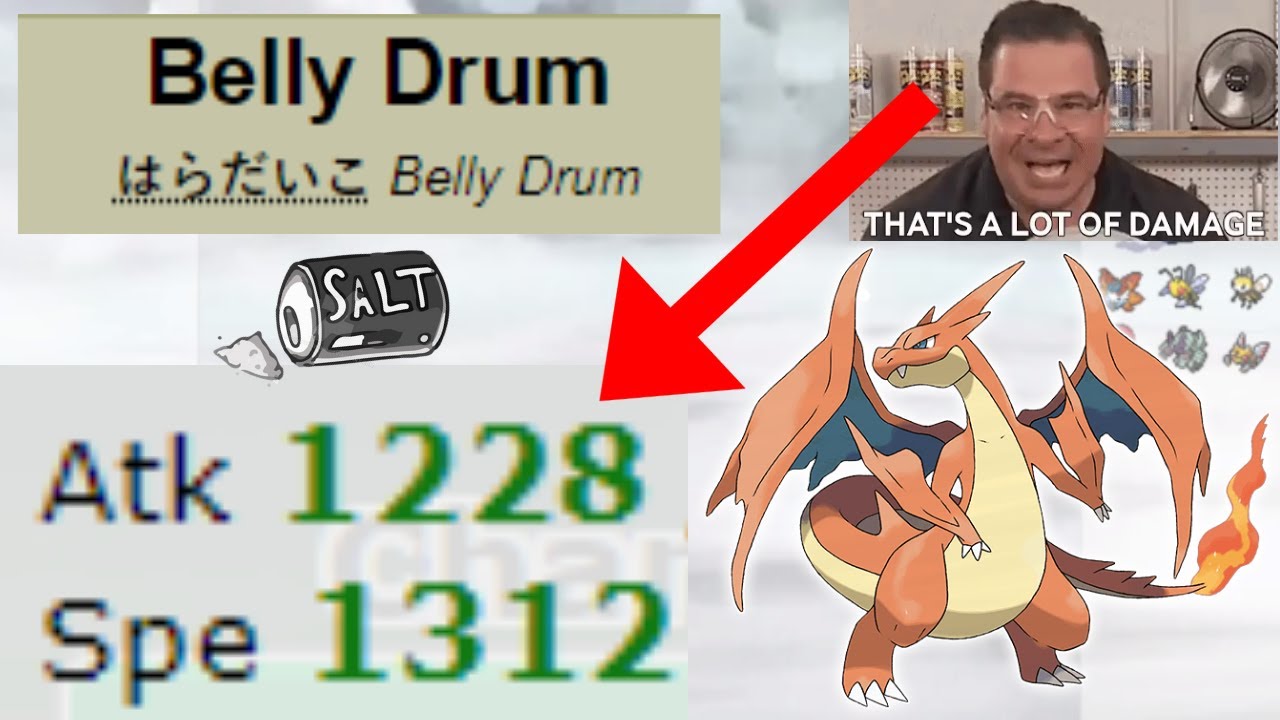Belly Drum Mega Charizard Y Sweep | Pokemon Showdown - YouTube