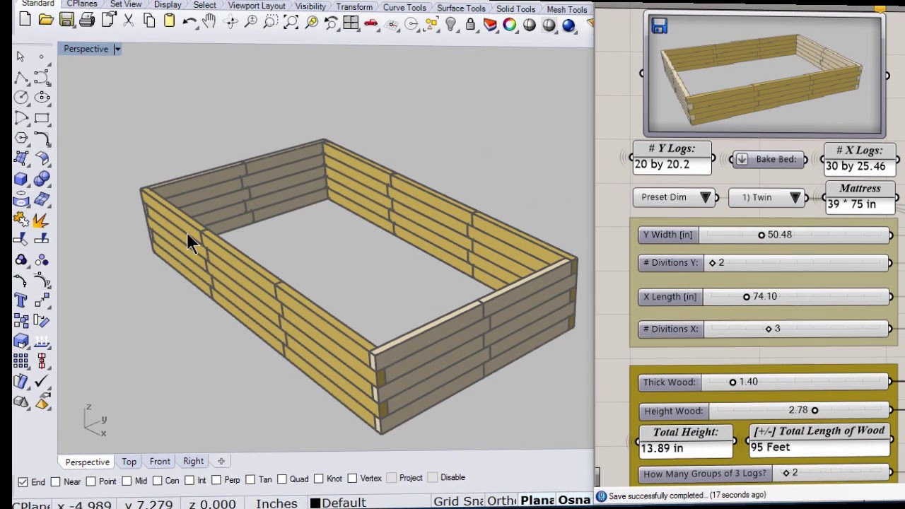 Parametric 3D Frame Bed - YouTube