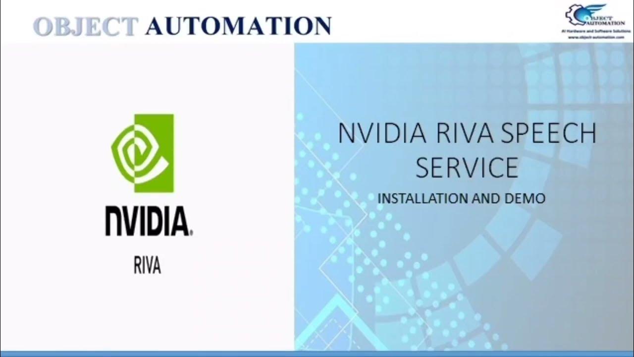 Nvidia Riva Speech Service ( Installation and Demo) - YouTube