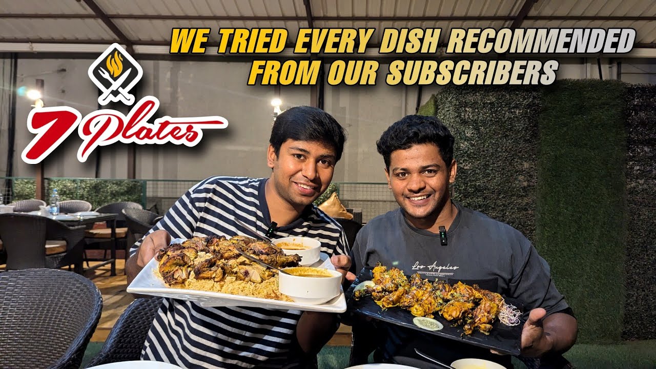 Bangalore 7 plates restaurant we tried every dish recommended from our ...