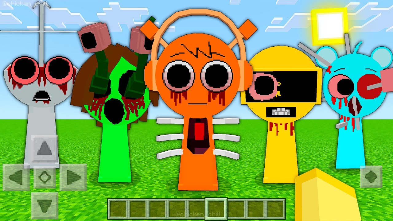 INCREDIBOX SPRUNKI Mod ADDON in Minecraft PE ( MCPE ) - YouTube