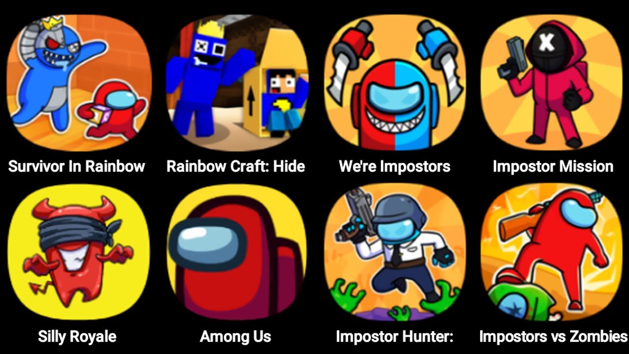 Survivor In Rainbow Monster, Rainbow Craft, Impostor Mission, Silly ...