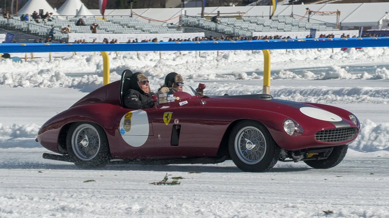 Ferrari 750 Monza at The ICE St. Moritz - YouTube