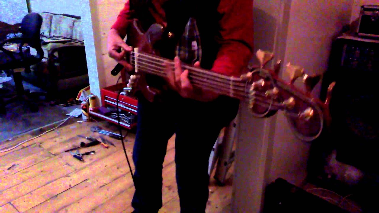 5-String Jazz Style Bass Final - my brother playing his bass - Raw ...