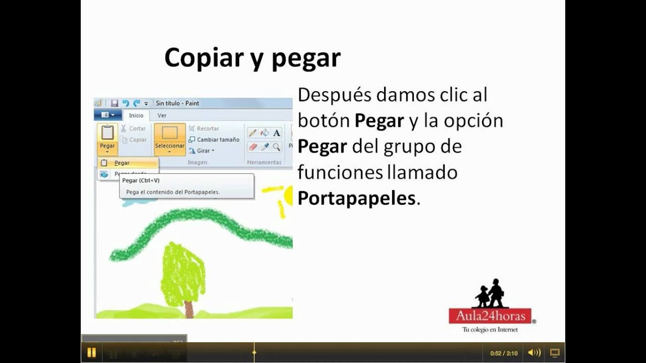 Paint, funciones, primaria - YouTube