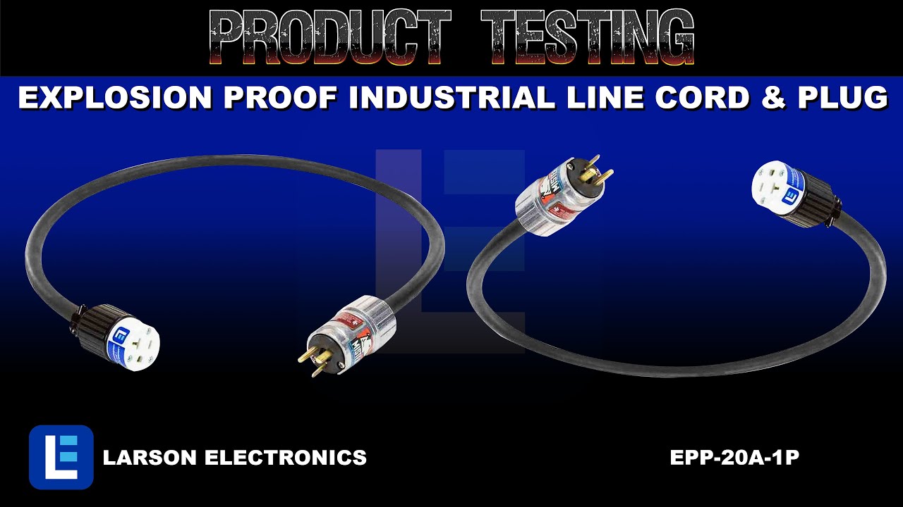 Explosion Proof Industrial Line Cord & Plug - 20 Amp Rated - 1' Pigtail ...