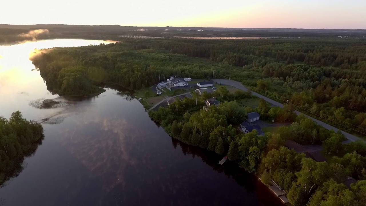 Onwatin Lake, Hanmer, Ontario Morning Flight - YouTube